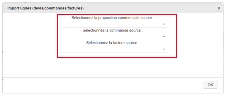 Documentation module "Import lignes devis/commande/facture"