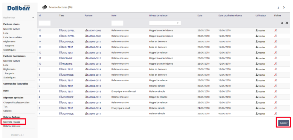 Documentation module "Relances automatiques factures impayées V3"