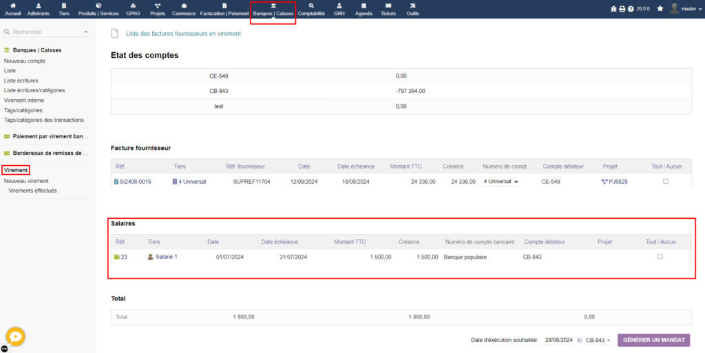 Virements Bancaires SEPA V4 - Dolibiz - L'expert Dolibarr - Module ...