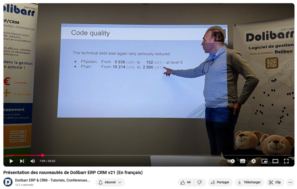 Je teste et je découvre de nouvelles fonctionnalités Dolibarr ...